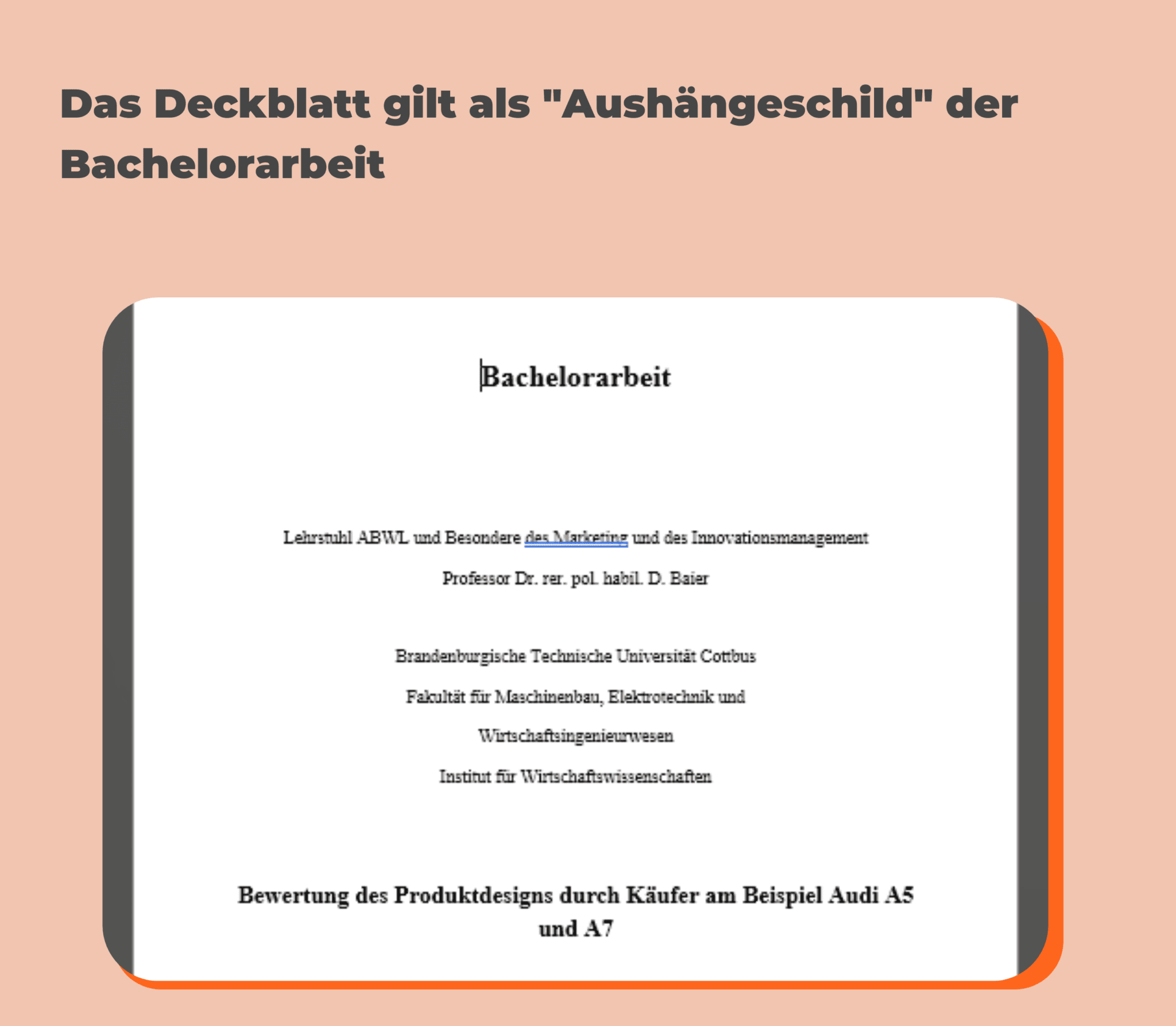 Gliederung der Bachelorarbeit - Aufbau & Beispiele